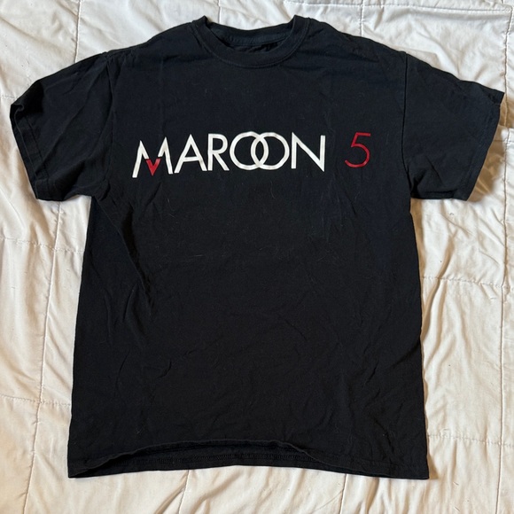 Shirts | Maroon 5 Black Tshirt | Poshmark